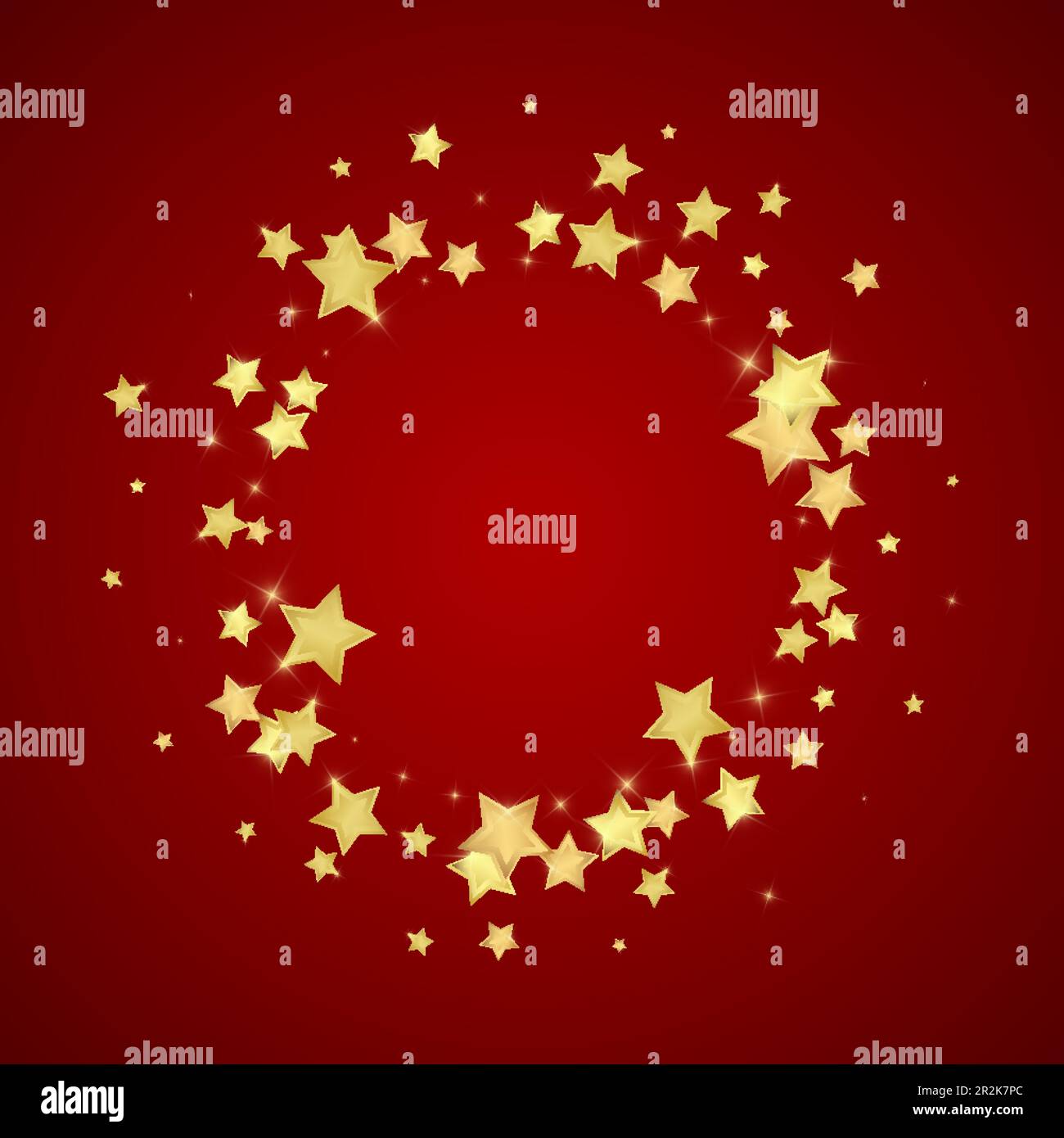 Magic stars vector overlay. Gold stars scattered around randomly ...