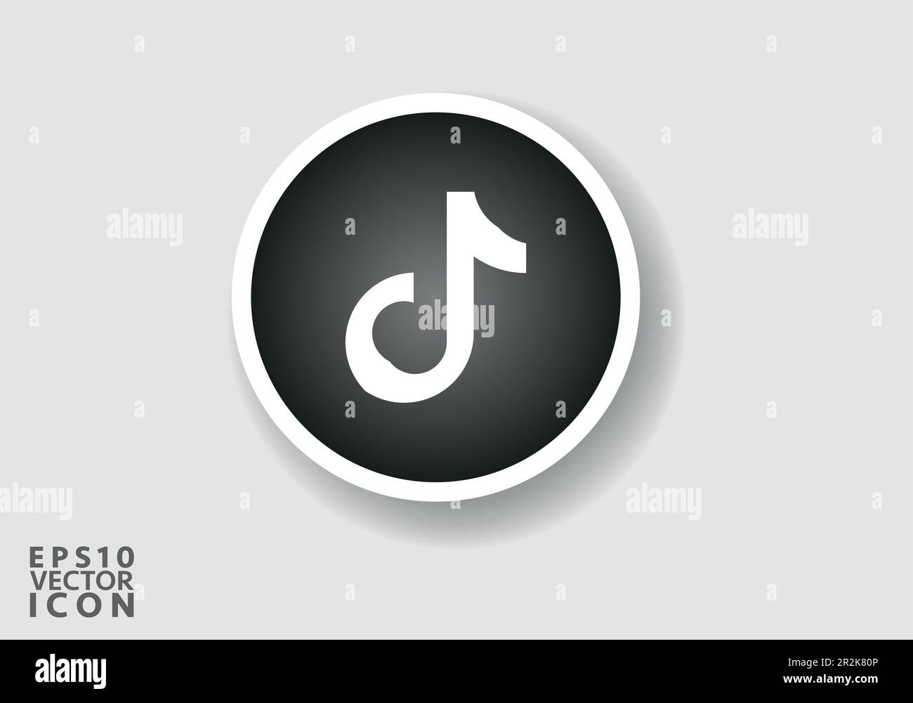 TikTok logo vector is a stylized representation of the logo for the ...
