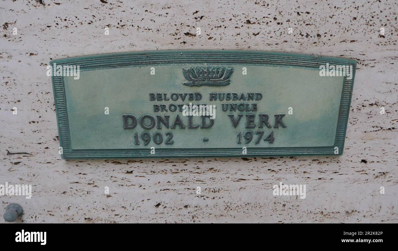 Los Angeles, California, USA 18th May 2023 Director Donald Verk Grave ...