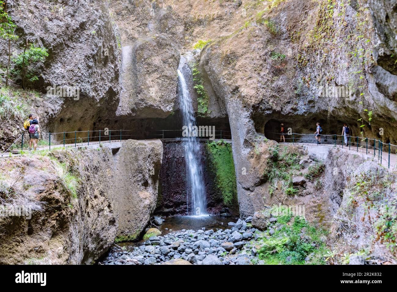 Levada Nova at Ponta do Sol, waterfall Stock Photo - Alamy