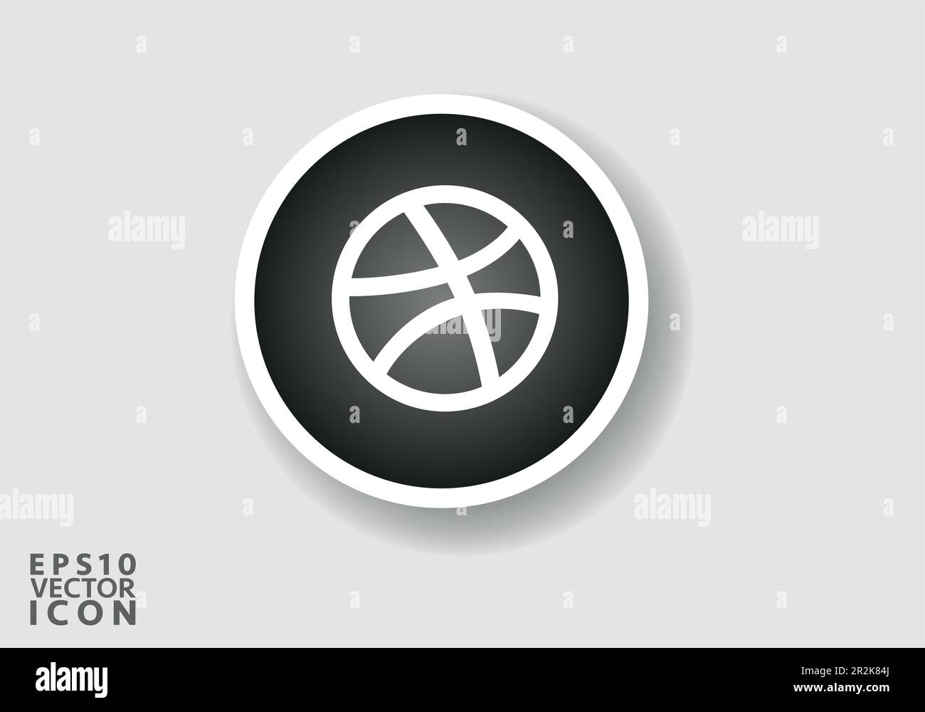 Dribbble logo vector is a stylized representation of the logo for the ...
