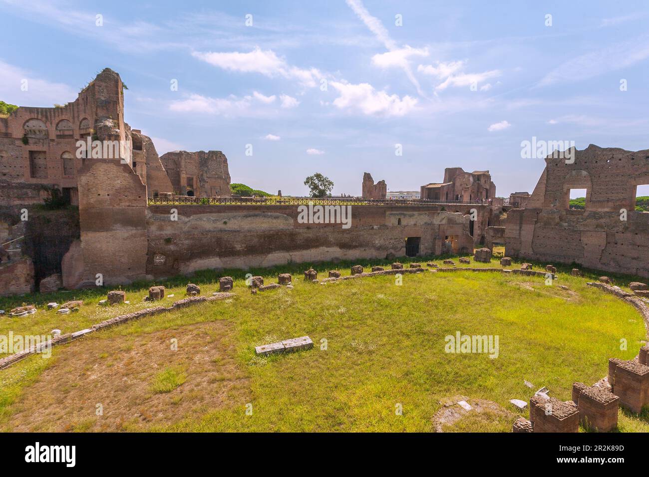 Rome, Palatine Hill, Hippodrome Palatii, Stadium of Domitian Stock ...