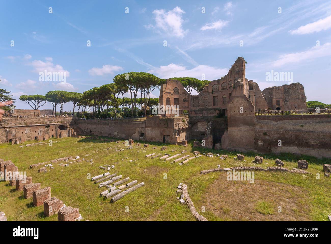 Rome, Palatine Hill, Hippodrome Palatii, Stadium of Domitian Stock ...