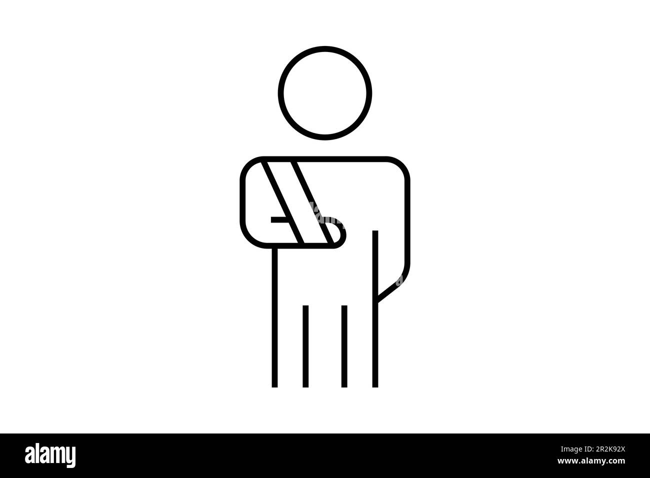 Accident and injuries icon. accident insurance type. Line icon style ... Accident and injuries icon. accident insurance type. Line icon style ...