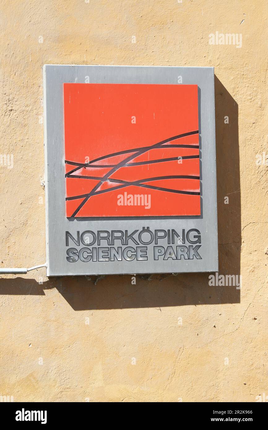 Norrkoping, Sweden - May 18, 2023: The Norrkoping Science Park sign ...