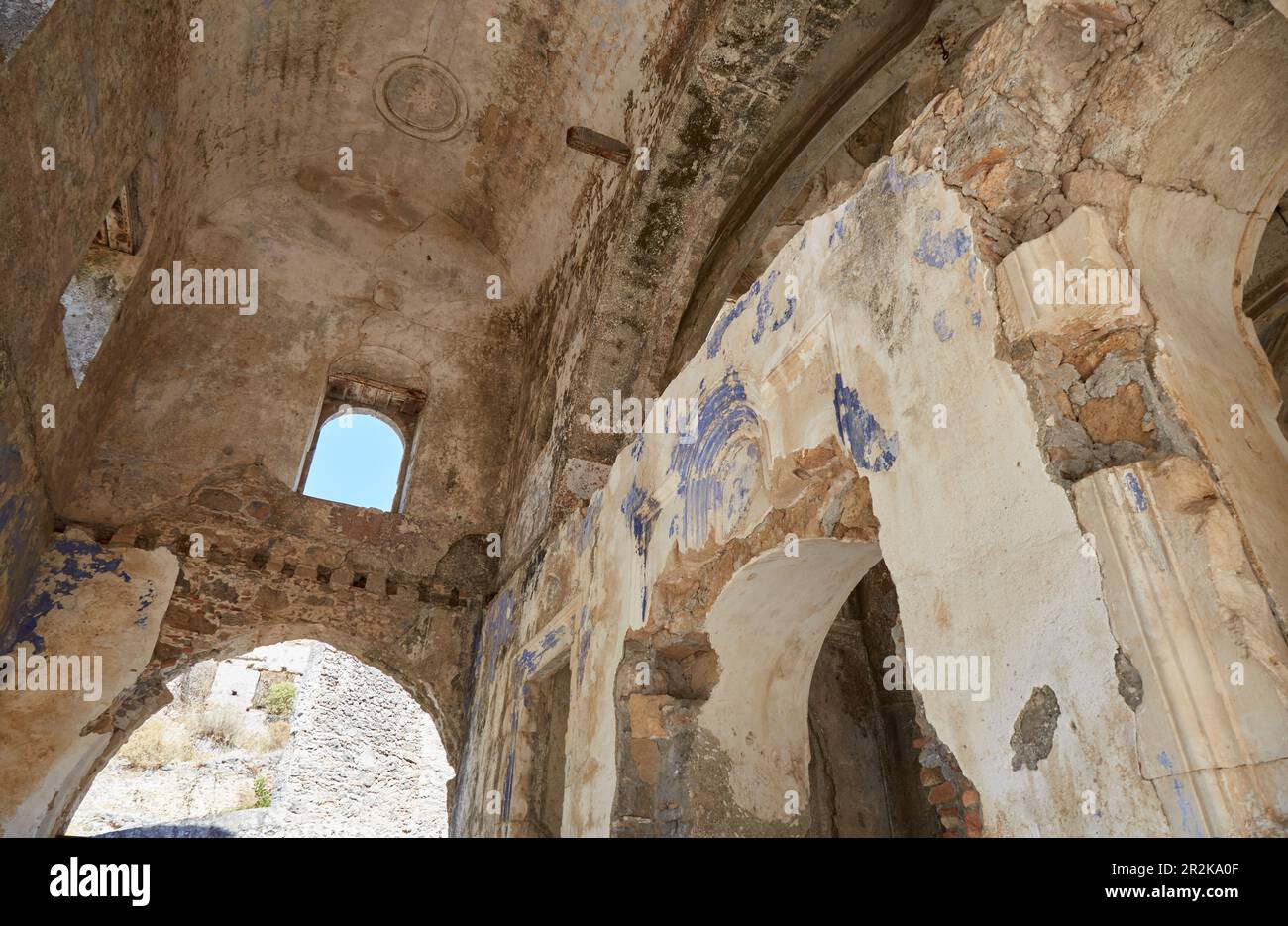 The ghost town of Kayakou outside of Fethiye, Turkey was once a ...