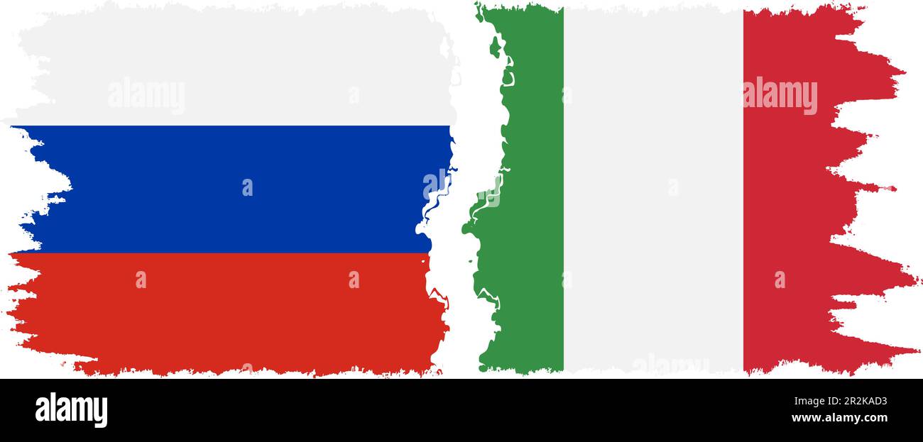 Friendship flags russia italy hi-res stock photography and images - Alamy