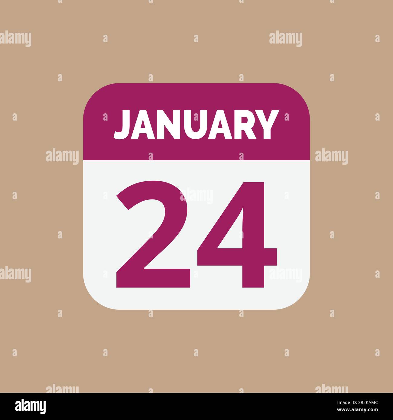24 january icon hi-res stock photography and images - Alamy