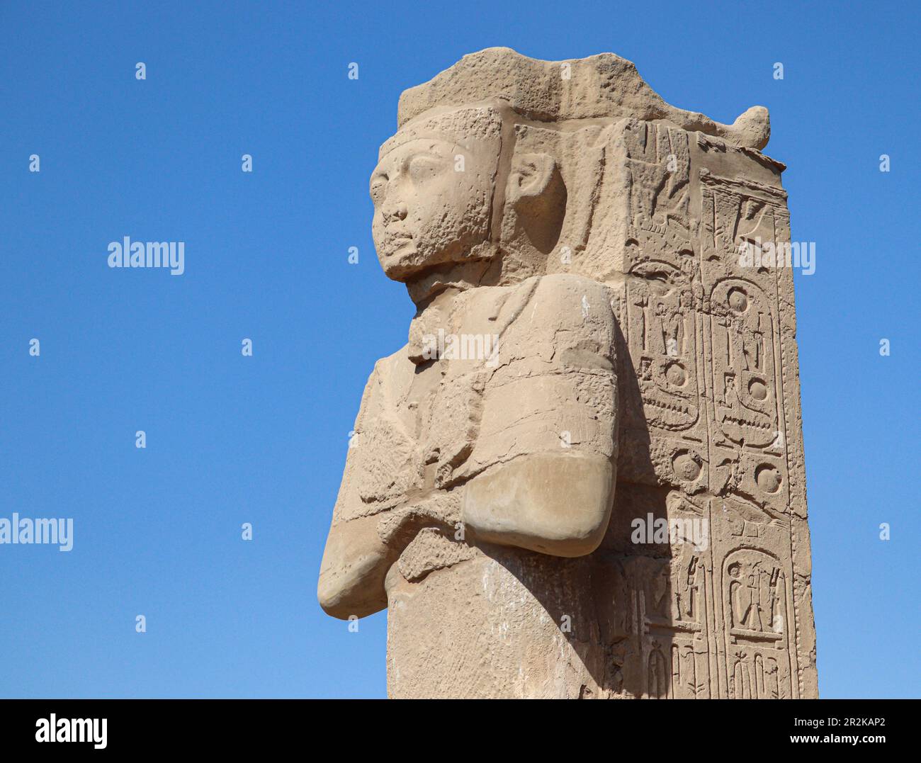 Pharaonic statues at Karnak temple in Luxor, Egypt Stock Photo - Alamy