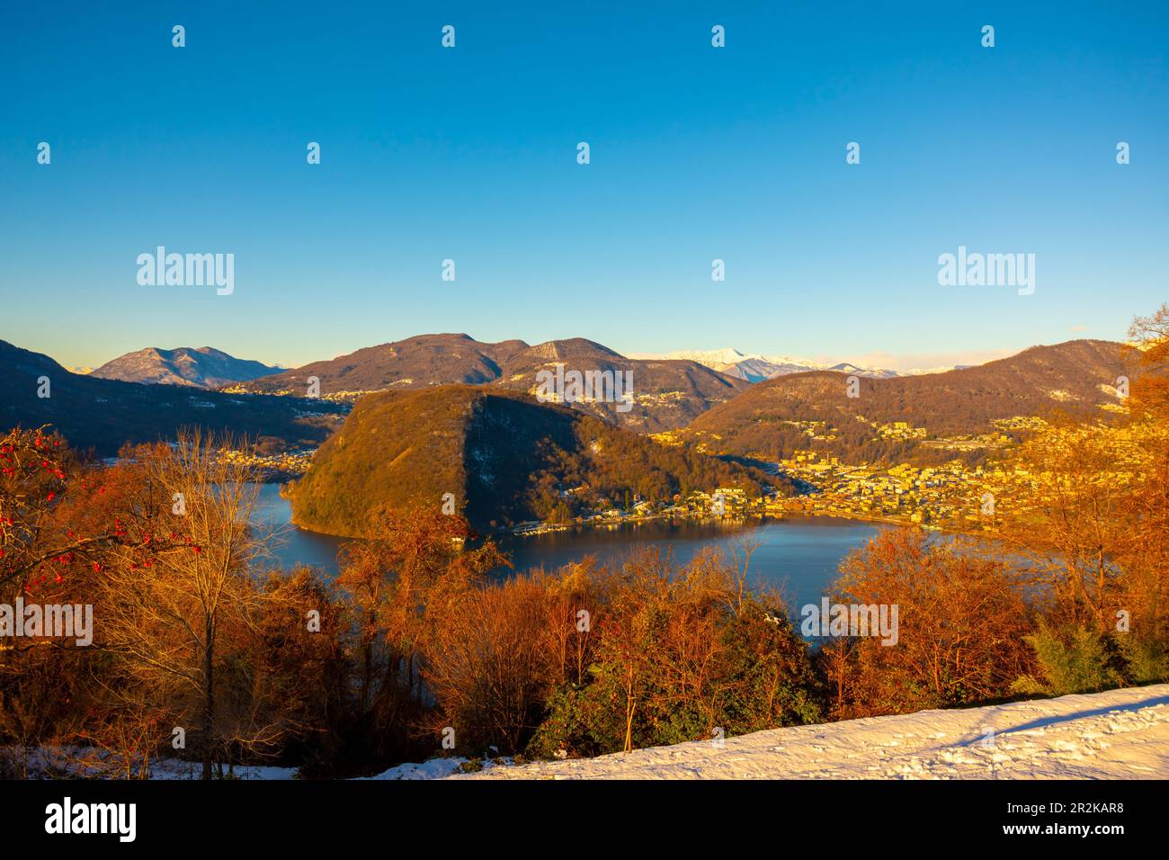 Switzerland lugano city ticino snow hi-res stock photography and images ...