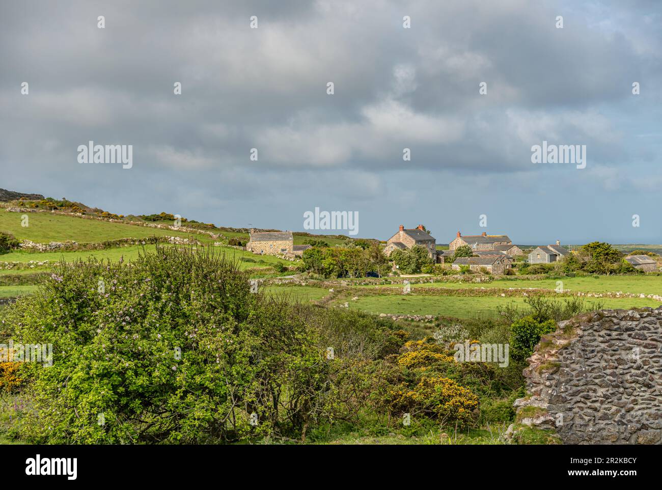 Coastal landscape at St.Ives, Cornwall, England, UK Stock Photo - Alamy