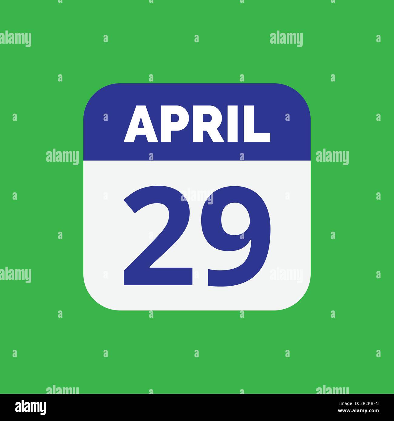 Flat April 29 Calendar Date Icon Stock Vector Stock Vector Image & Art ...