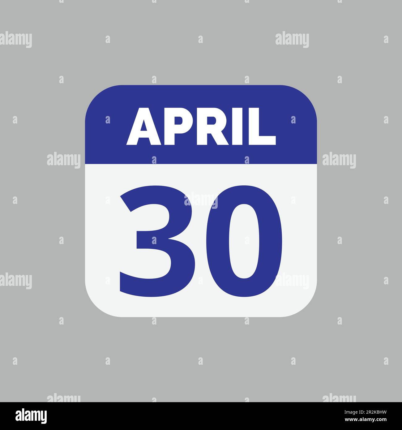 Flat April 30 Calendar Date Icon Stock Vector Stock Vector Image & Art ...