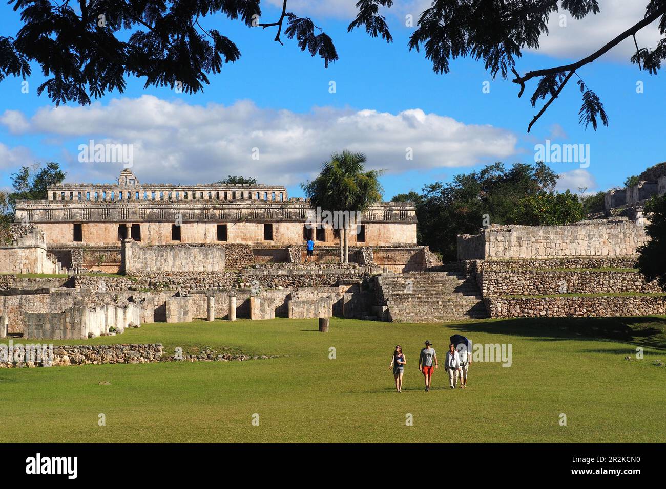 Mayan excavation Kabah at Ruta Puuc, Yucatan, Mexico Stock Photo - Alamy