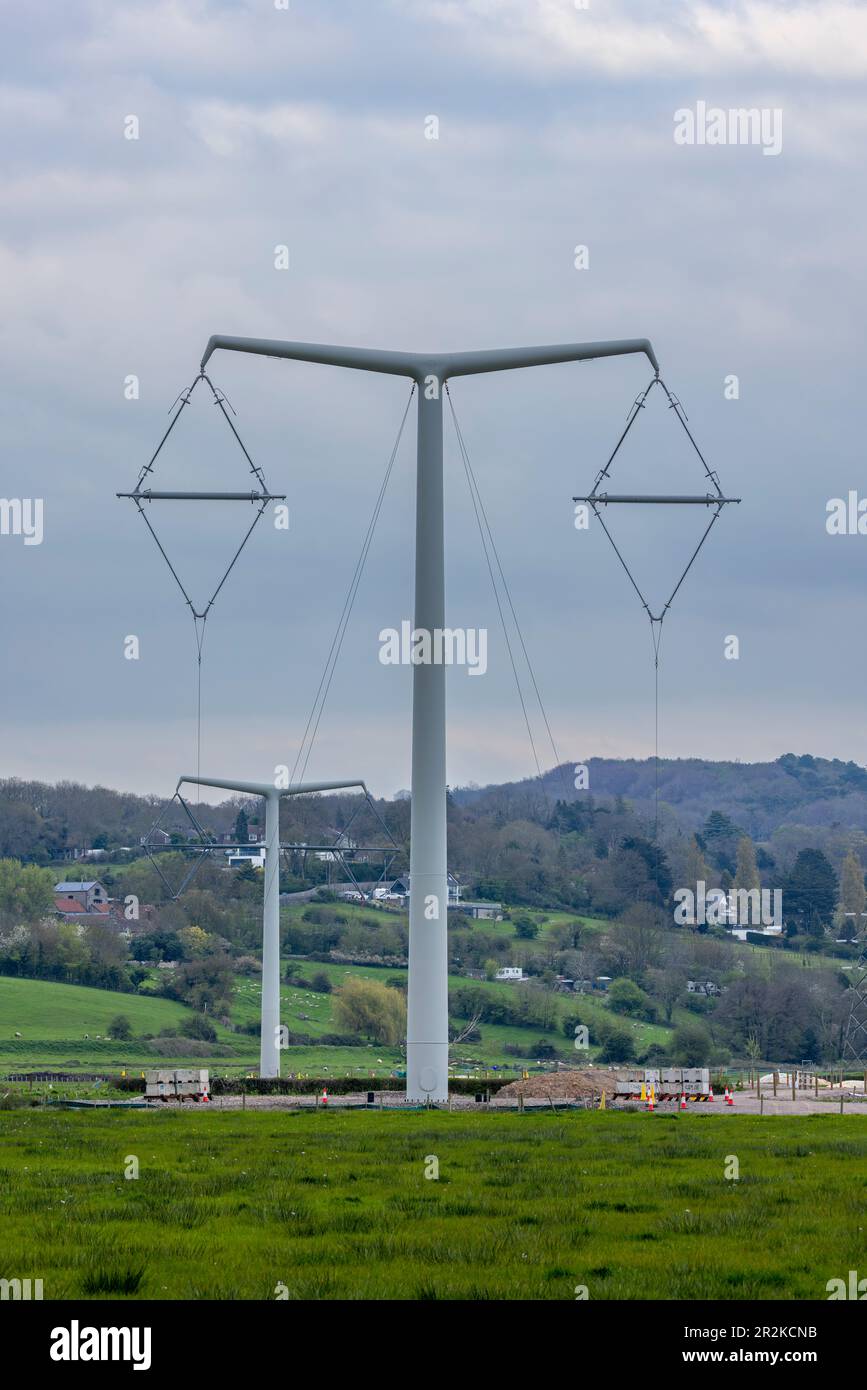 T shaped pylons hi-res stock photography and images - Alamy