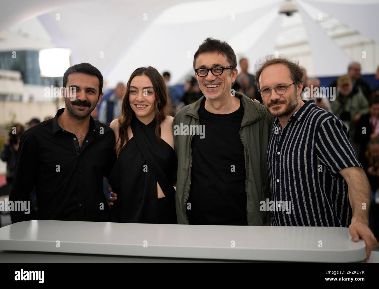 Musab Ekici, from left, Merve Dizdar, director Nuri Bilge Ceylan and ...