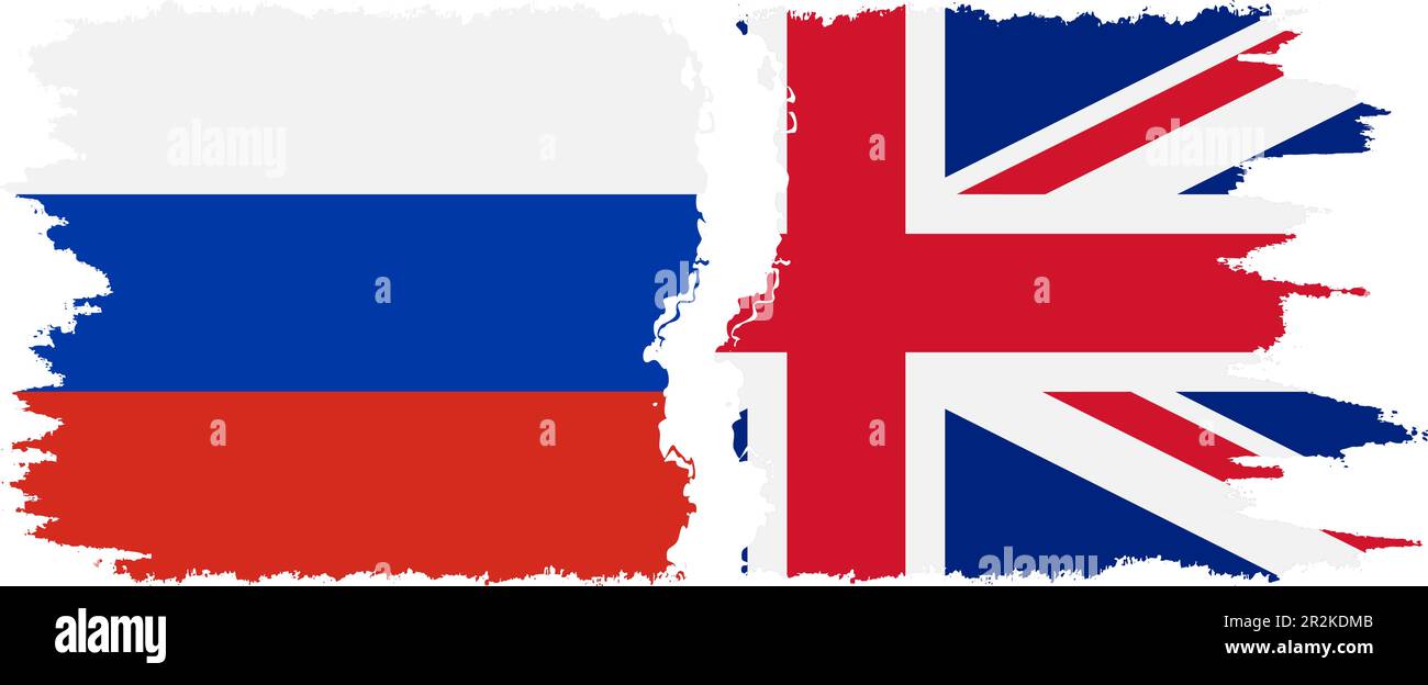 UK and Russia grunge flags connection, vector Stock Vector Image & Art ...