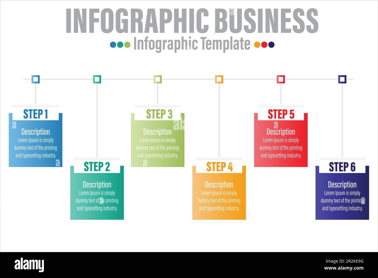 Timeline 6 Steps, six 6 option shape table chart elements with steps ...