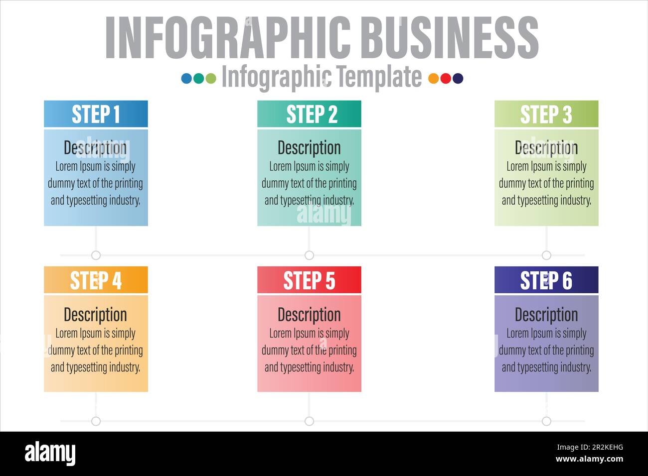 Timeline 6 Steps, six 6 option shape table chart elements with steps ...