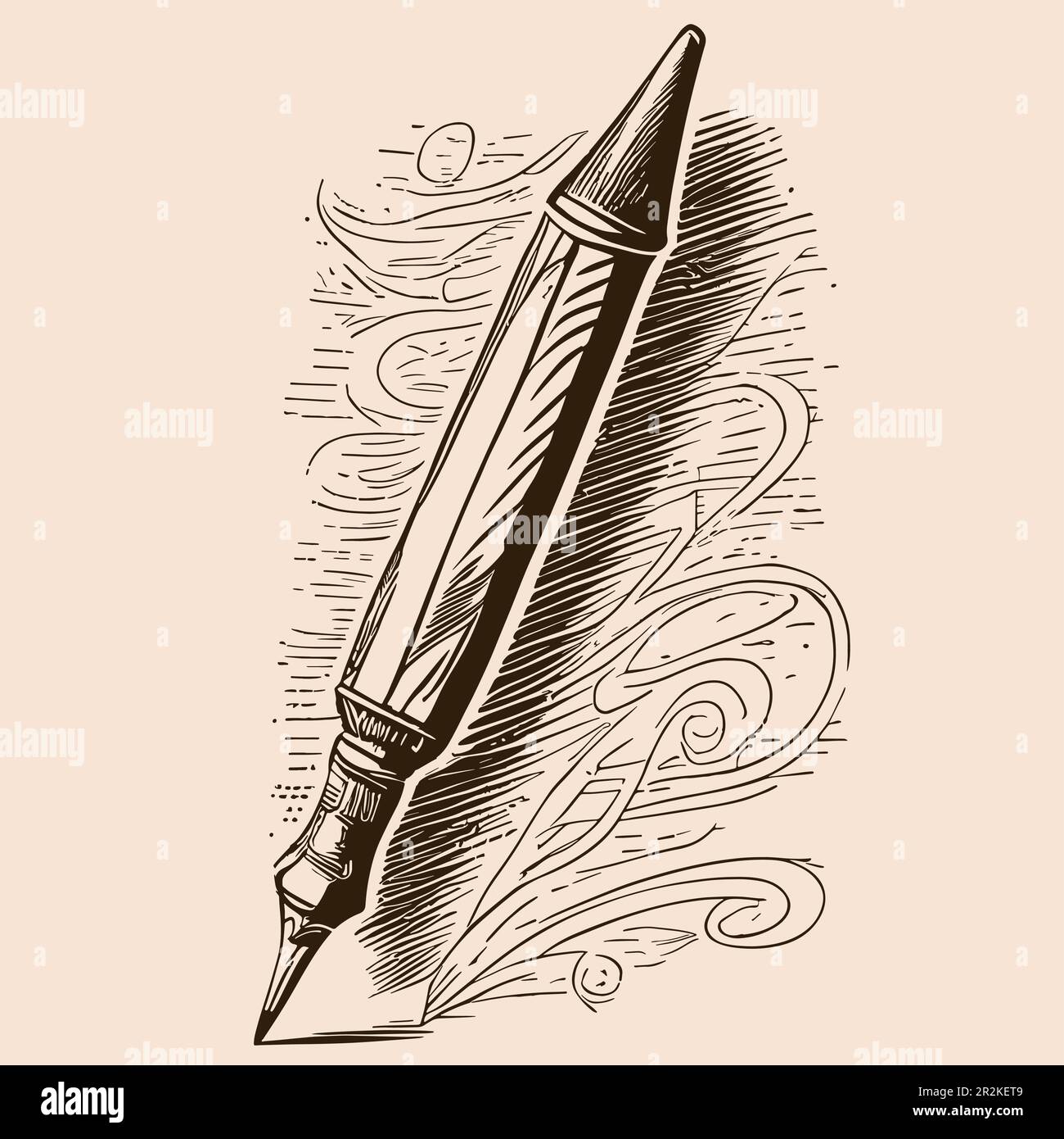 Antique Pen Illustration