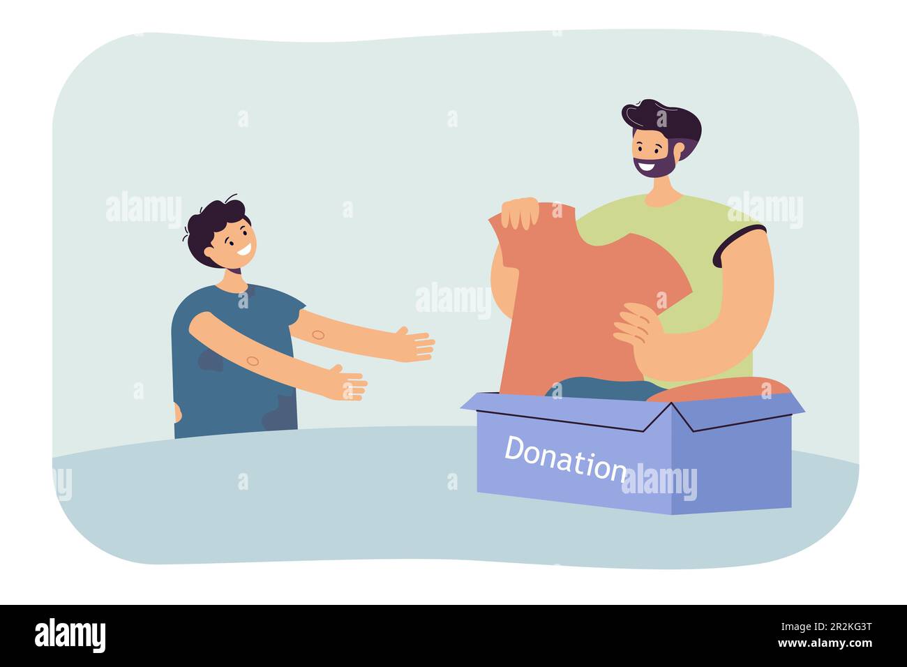 Volunteering man clothes Stock Vector Images - Alamy