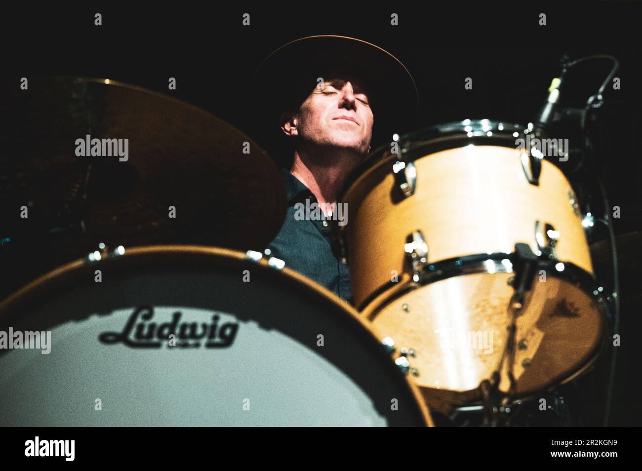 TURIN, ITALY: Matt Lynott, drummer of The White Buffalo (stage name of ...