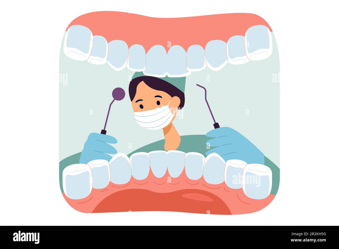 Banner woman wearing mask Cut Out Stock Images & Pictures - Alamy