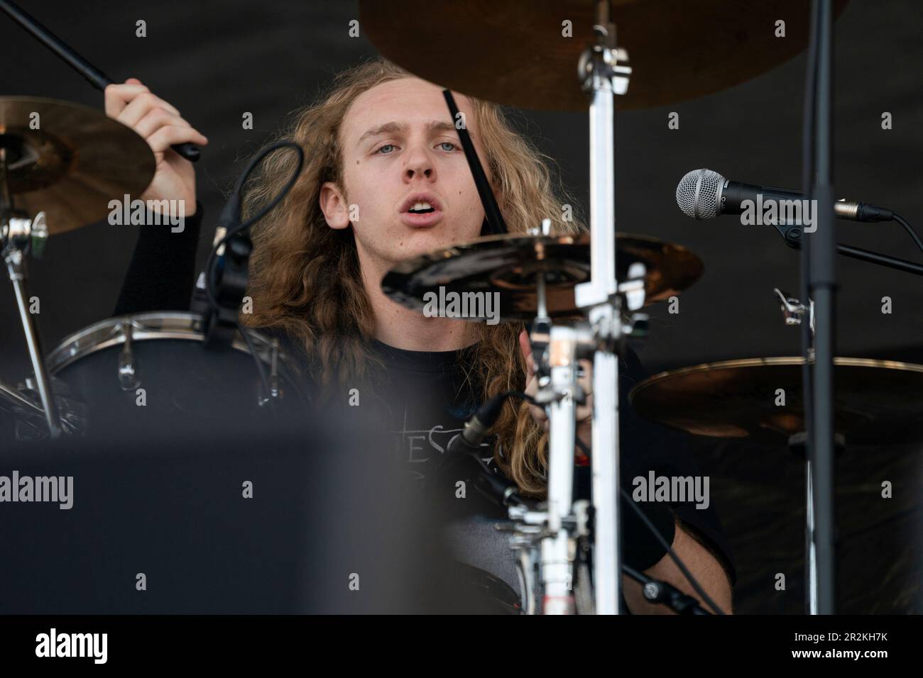 Castor Hetfield of Bastardane performs at the Welcome To Rockville ...