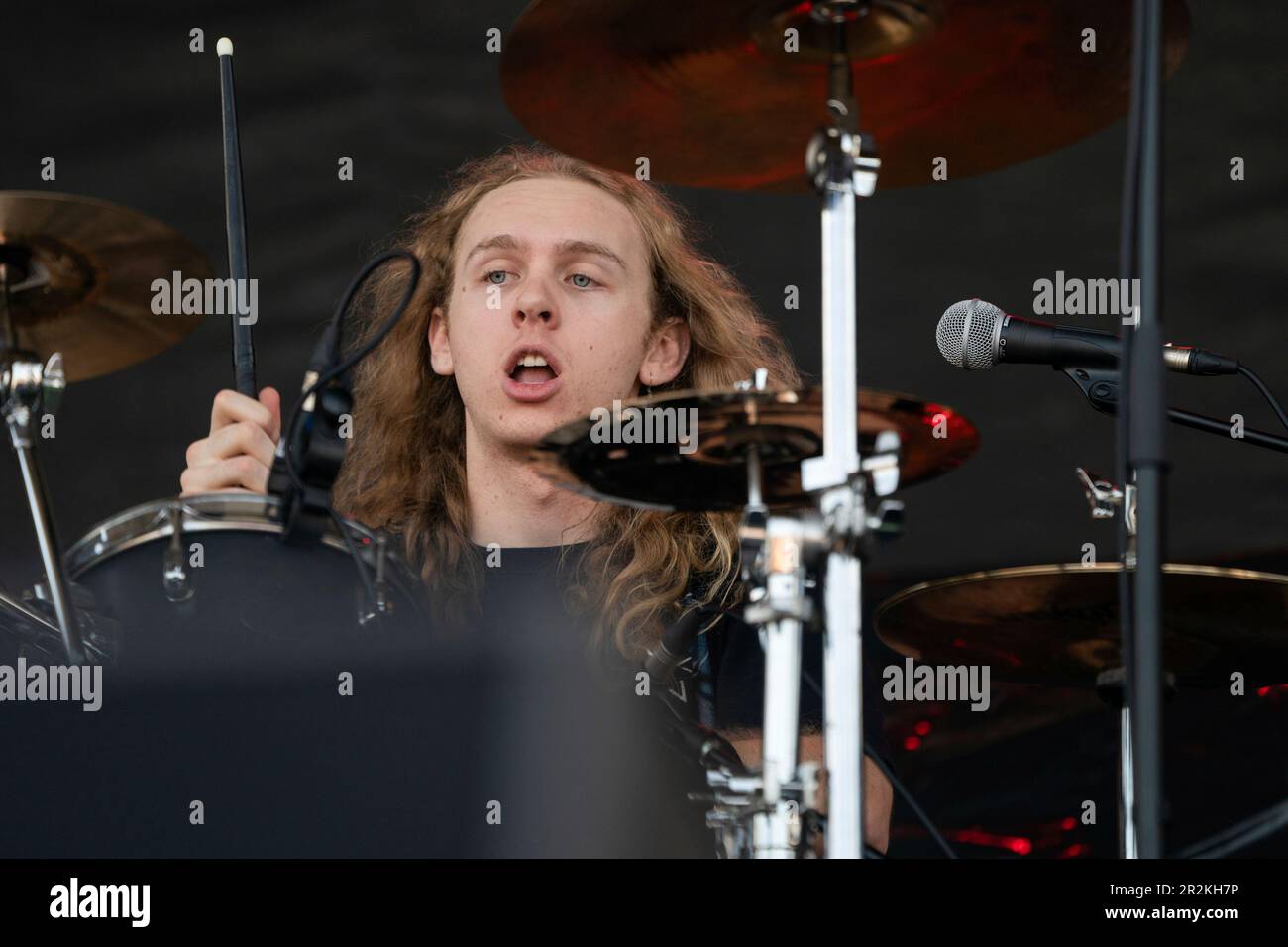 Castor Hetfield of Bastardane performs at the Welcome To Rockville ...