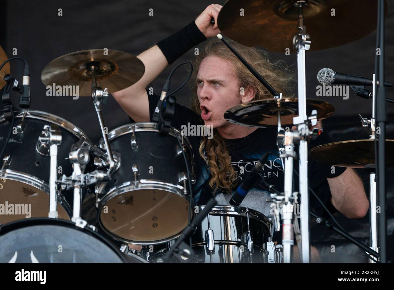 Castor Hetfield of Bastardane performs at the Welcome To Rockville ...