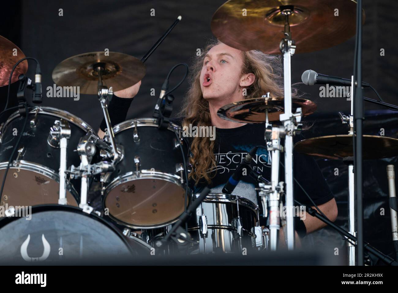 Castor Hetfield of Bastardane performs at the Welcome To Rockville ...
