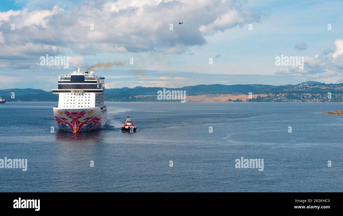 Victoria, Canada - June 28, 2019: pacific ocean ships cruise liner ...