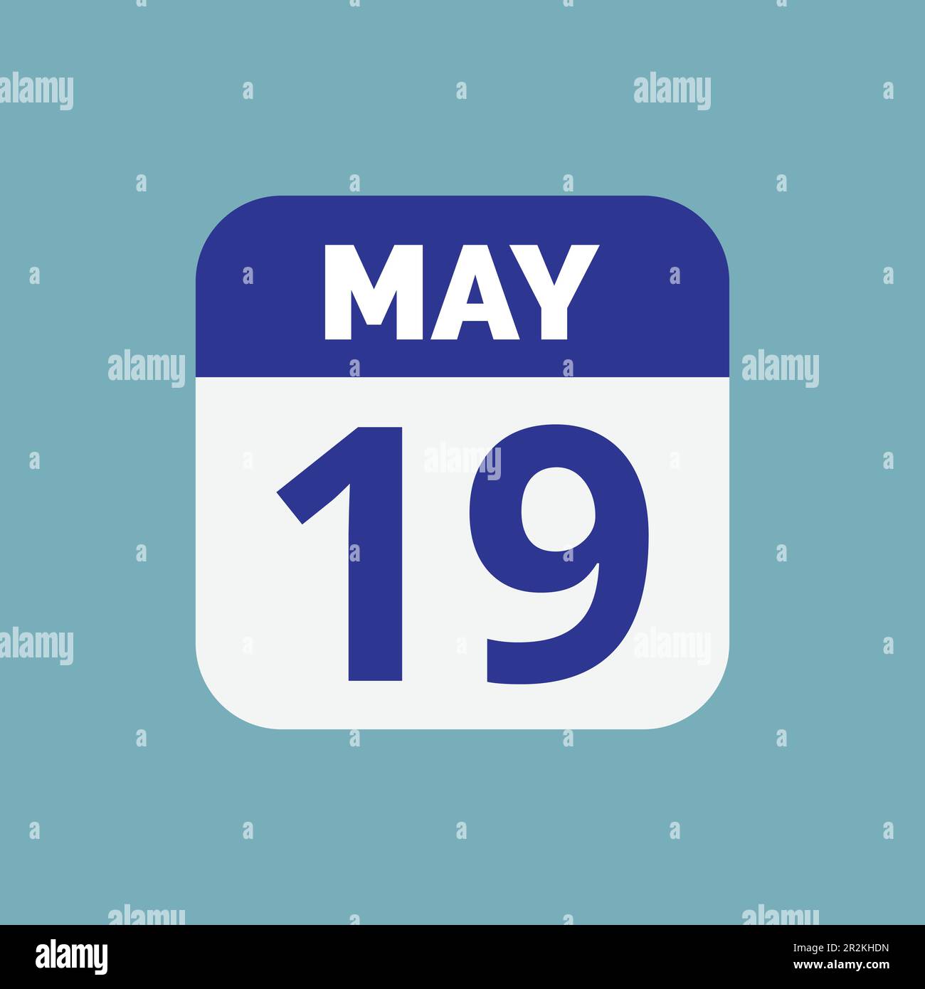 May 19 Calendar Date Icon Stock Vector Stock Vector Image & Art - Alamy