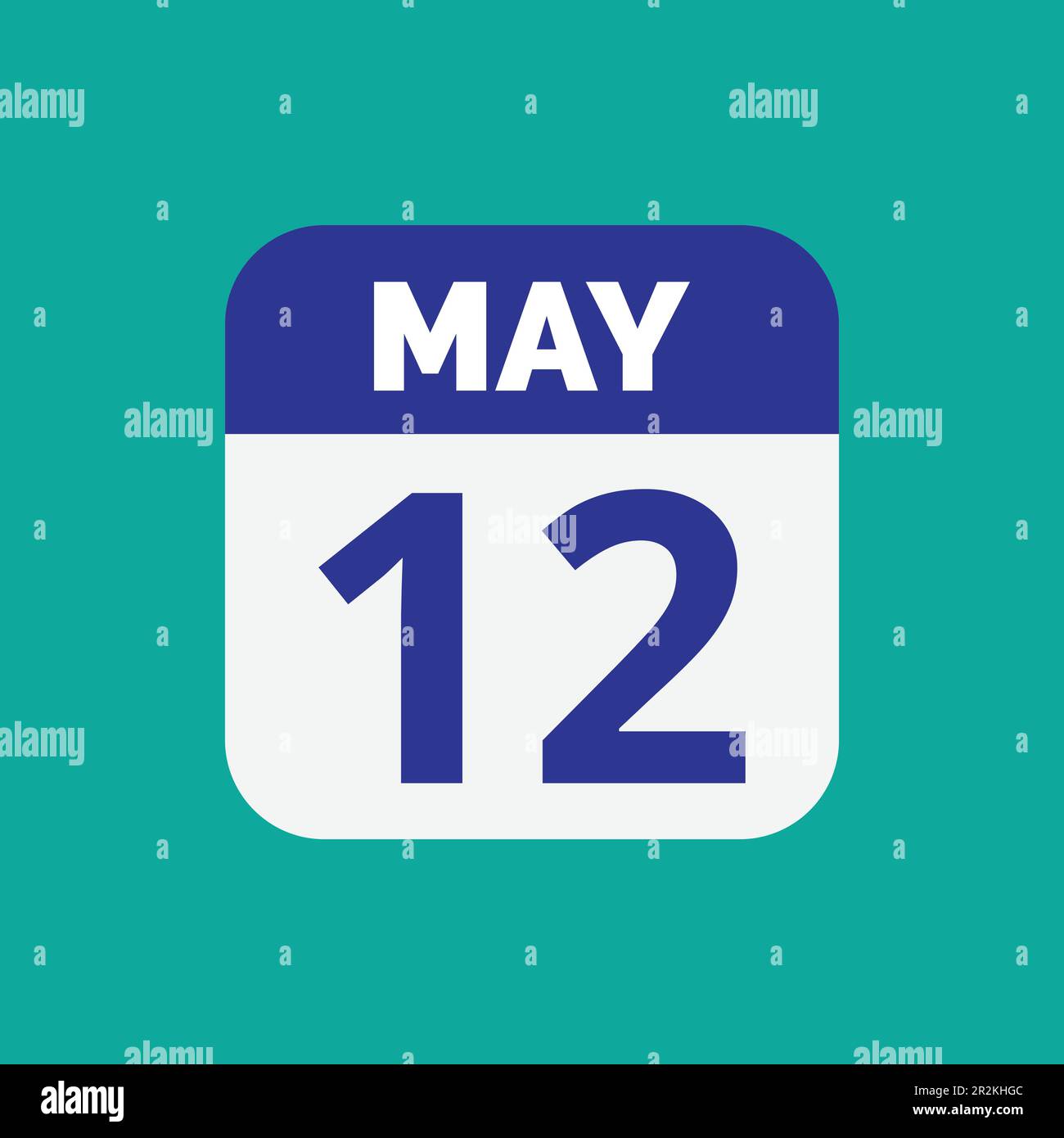 May 12 Calendar Date Icon Stock Vector Stock Vector Image & Art - Alamy