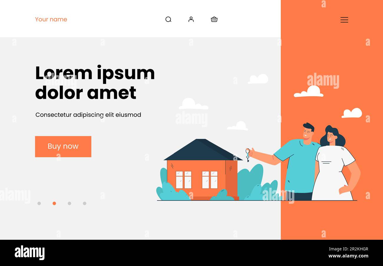 Young man key house Stock Vector Images - Alamy