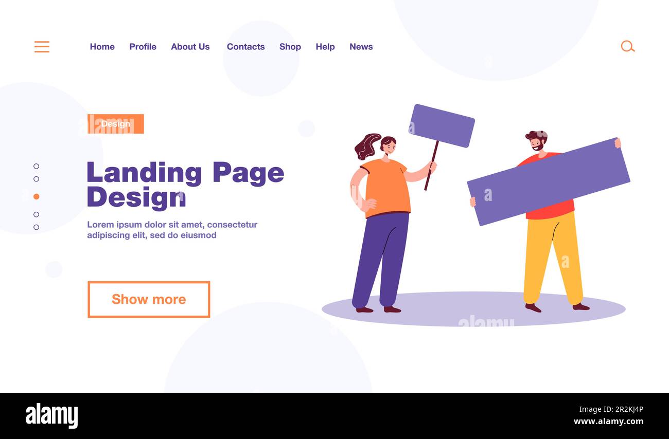 Protesting placard Cut Out Stock Images & Pictures - Alamy