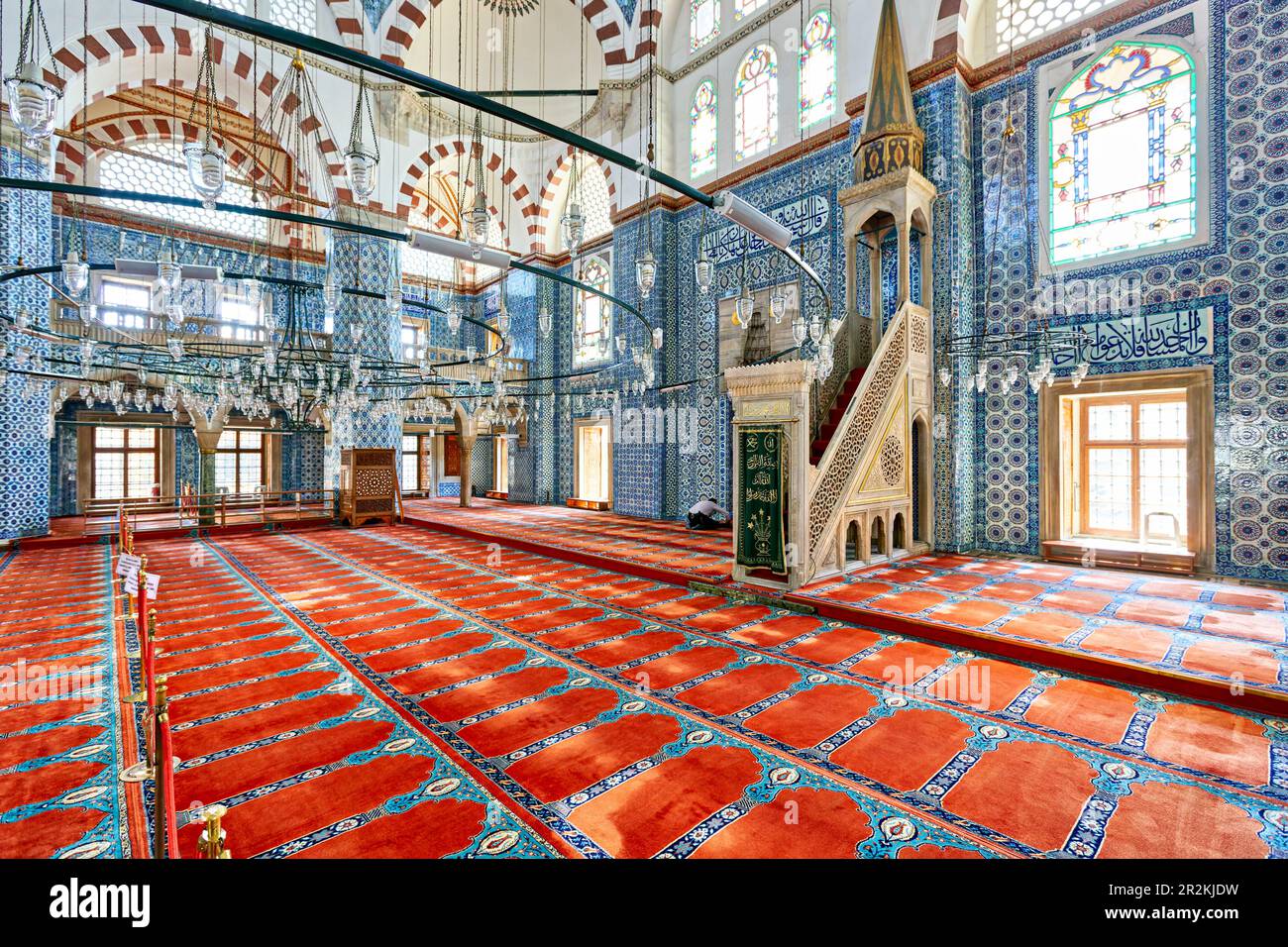 Istanbul Turkey. Rüstem Pasha Mosque Stock Photo - Alamy