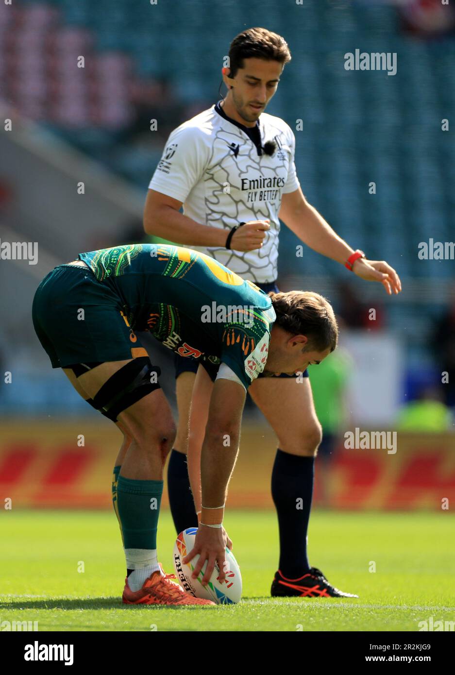 Australia’s Nathan Lawson scores his sides second try during game 1 of ...