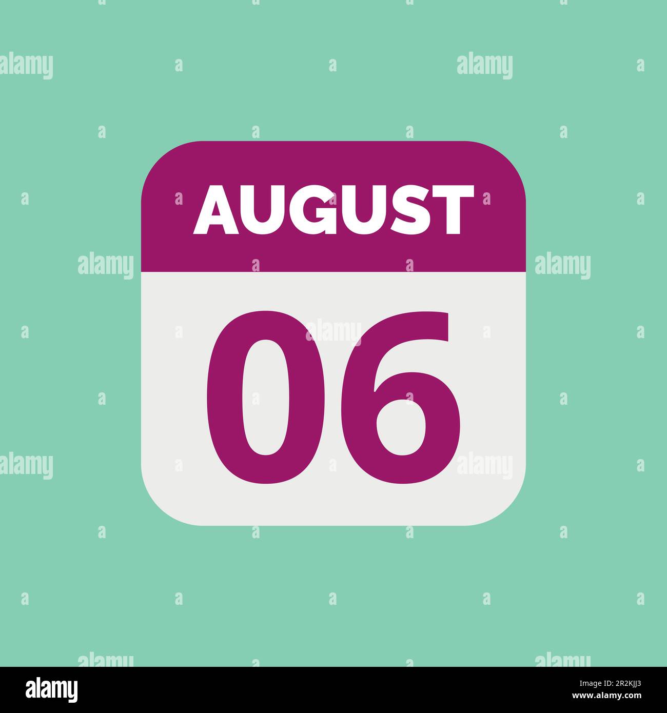 6 august Stock Vector Images - Alamy
