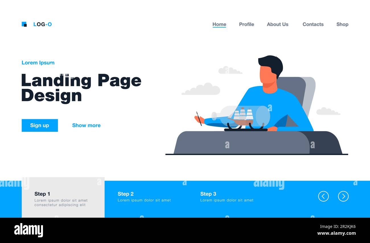 His own hands Stock Vector Images - Alamy