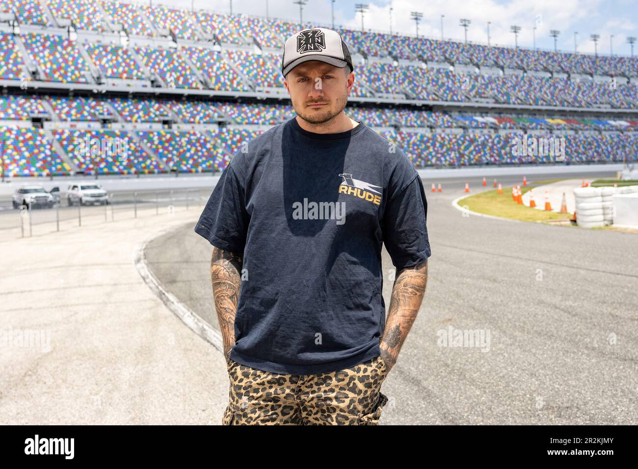 Ryan Oakes poses at the Welcome To Rockville Music Festival on Friday ...
