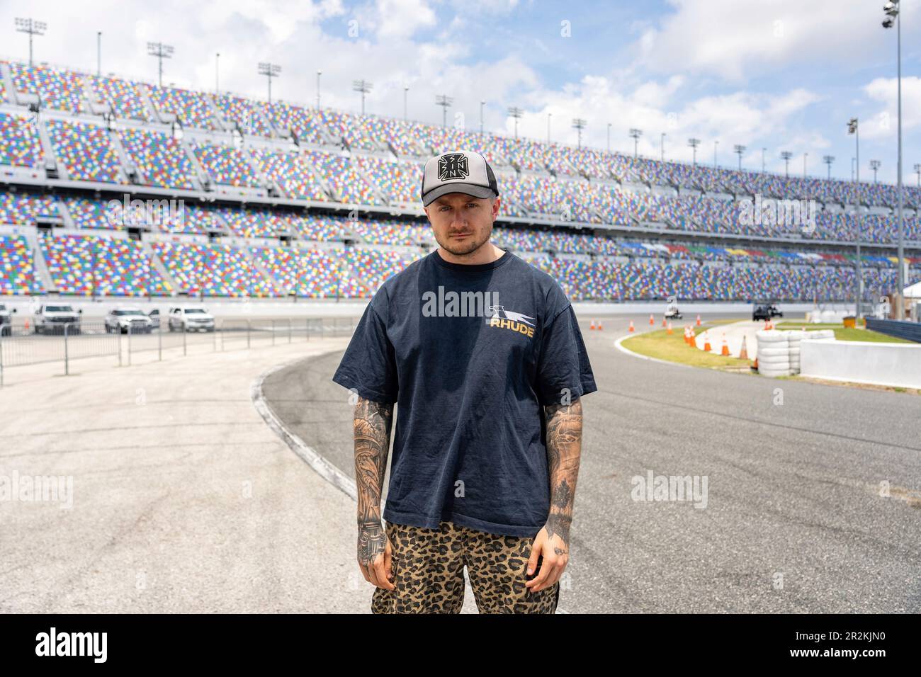 Ryan Oakes poses at the Welcome To Rockville Music Festival on Friday ...