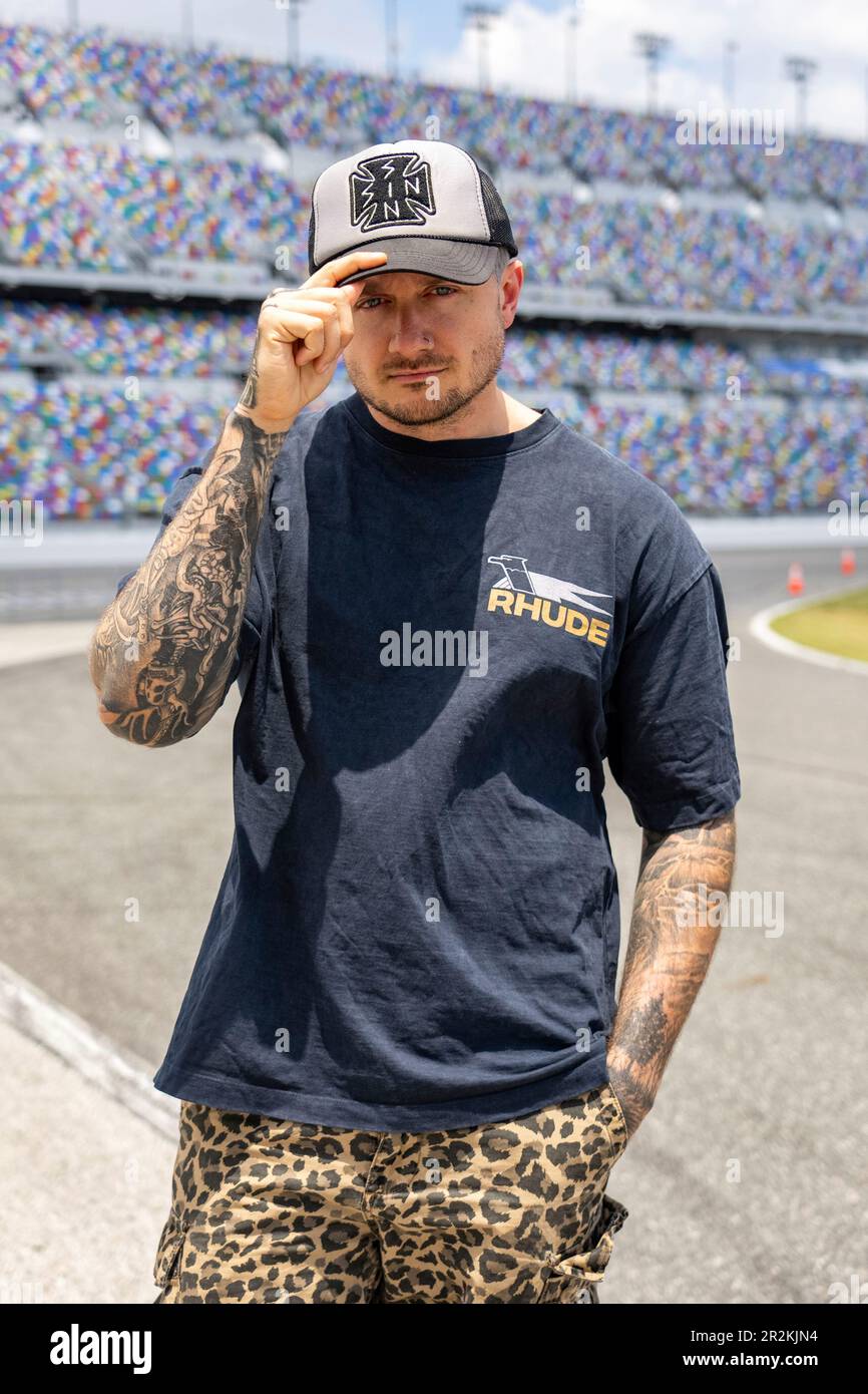 Ryan Oakes poses at the Welcome To Rockville Music Festival on Friday ...