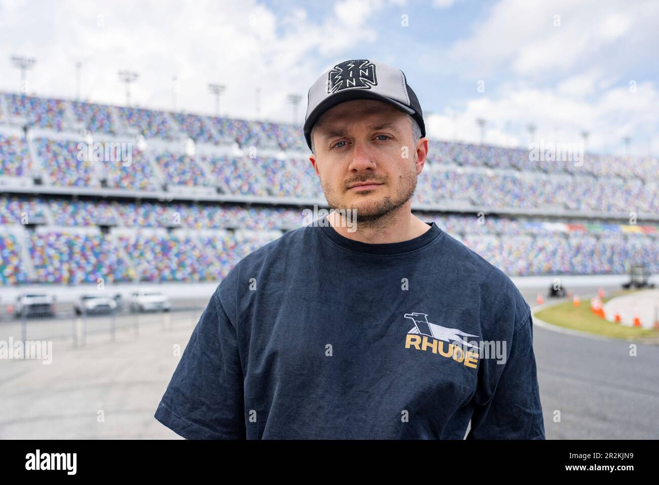 Ryan Oakes poses at the Welcome To Rockville Music Festival on Friday ...