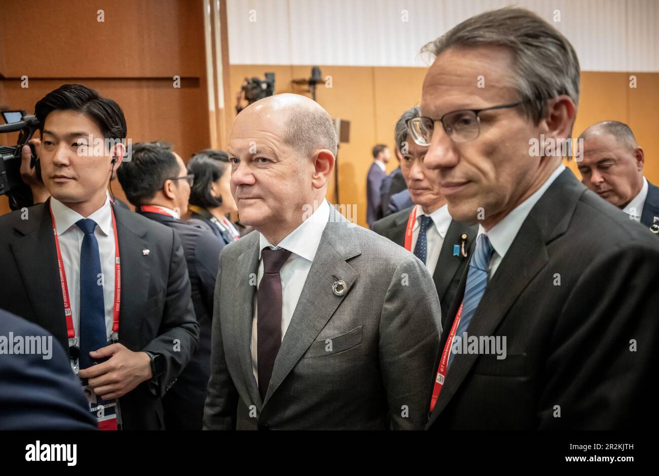Hiroshima, Japan. 20th May, 2023. German Chancellor Olaf Scholz (SPD ...