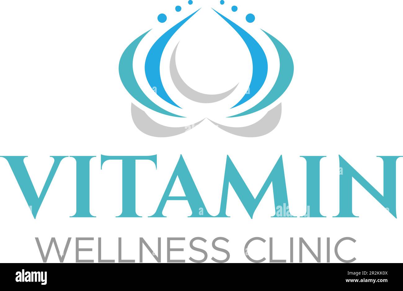 Modern VITAMIN WELLNESS CLINIC People logo design Stock Vector Image ...