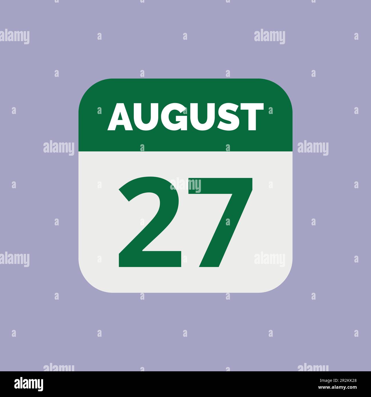August 27 Calendar Date Icon Stock Vector Image & Art - Alamy