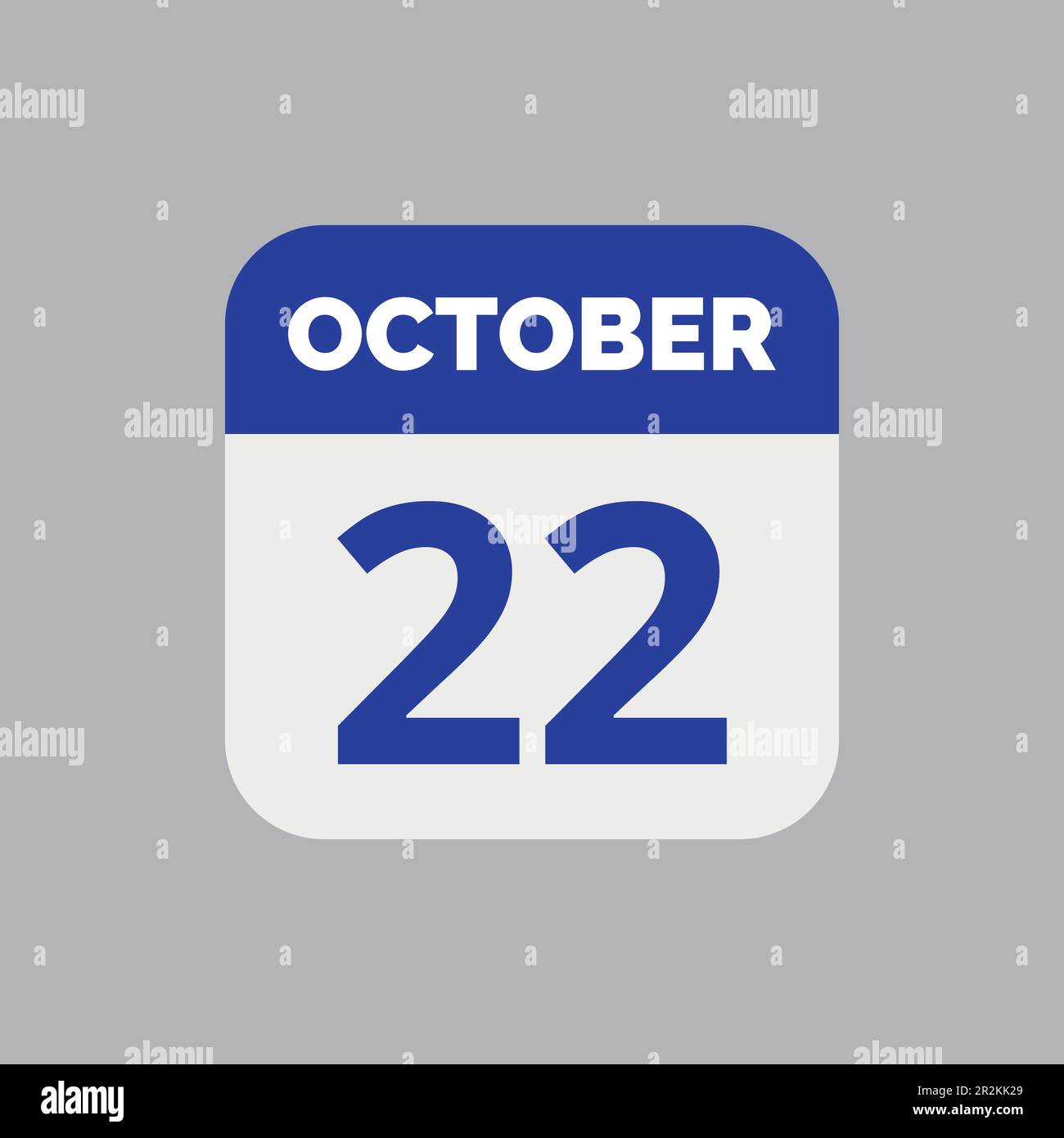 October 22 Calendar Date Icon Stock Vector Image & Art - Alamy