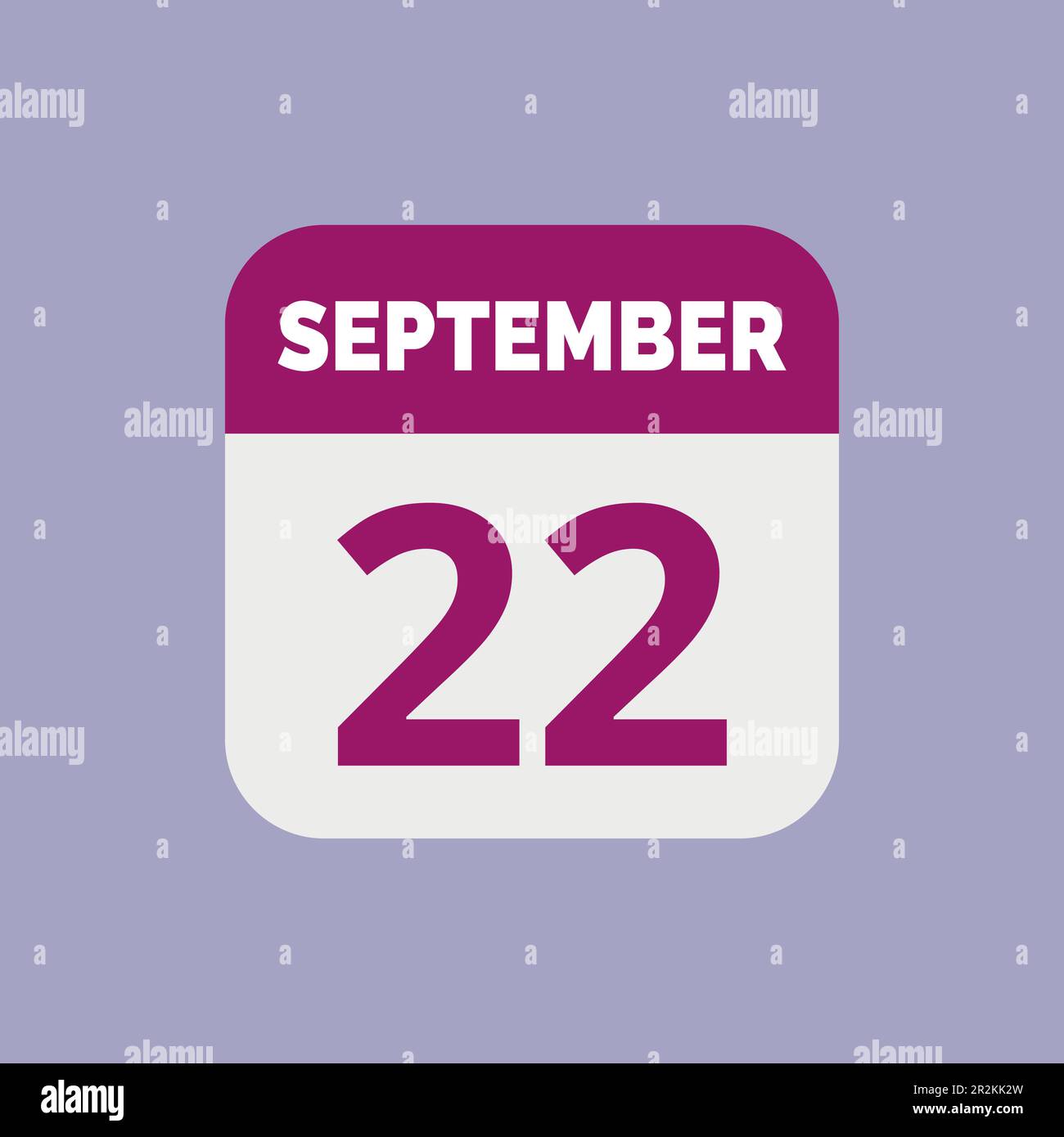 September 22 Calendar Date Icon Stock Vector Image & Art - Alamy
