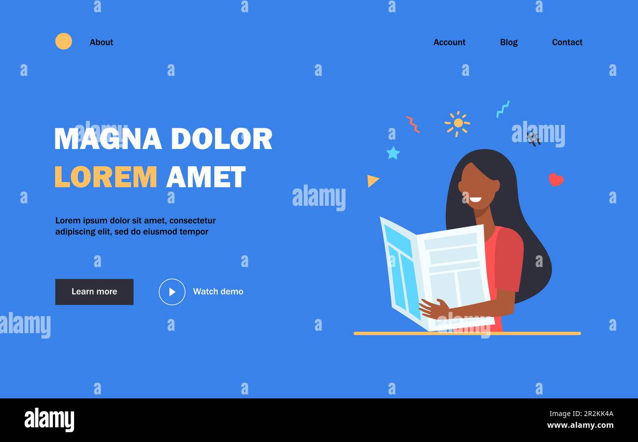 American news paper Stock Vector Images - Alamy